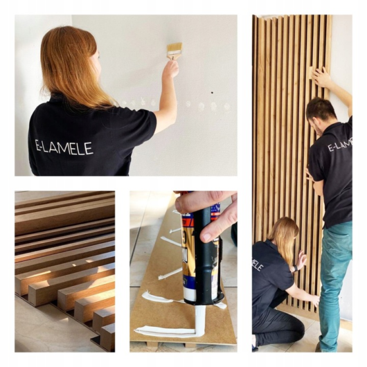 Lamele MINI SLIM – Dąb Sonoma - E-lamele